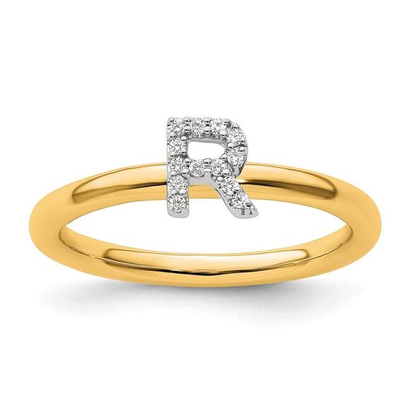 Kazi Luxury | Jewelry | Kazi Luxury 4k Yellow Gold Stackable Diamond ...